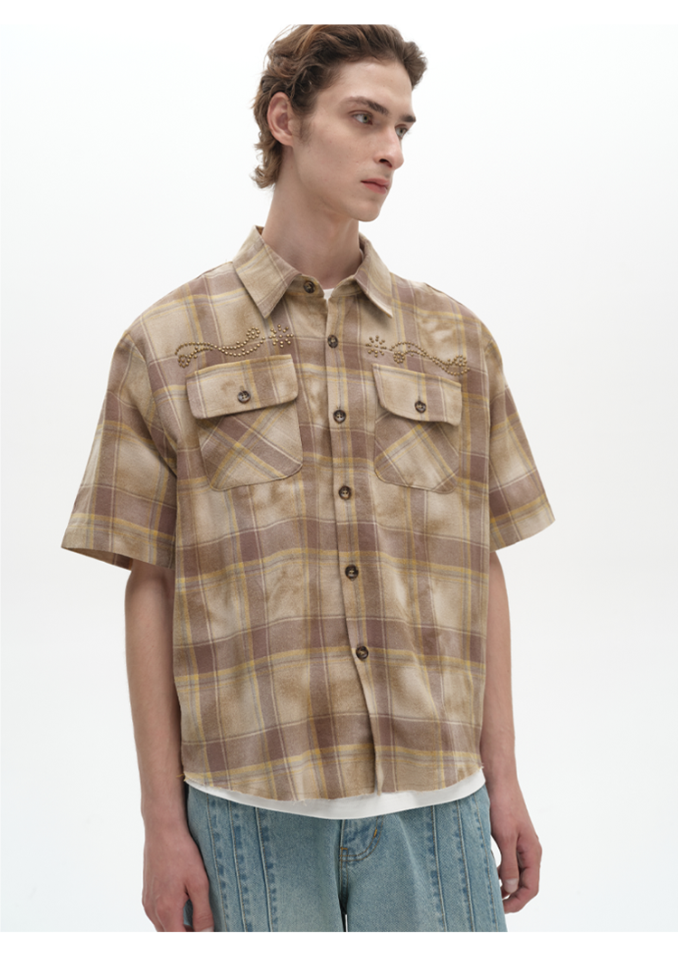 Washed plaid western shirt – ULTIMUS
