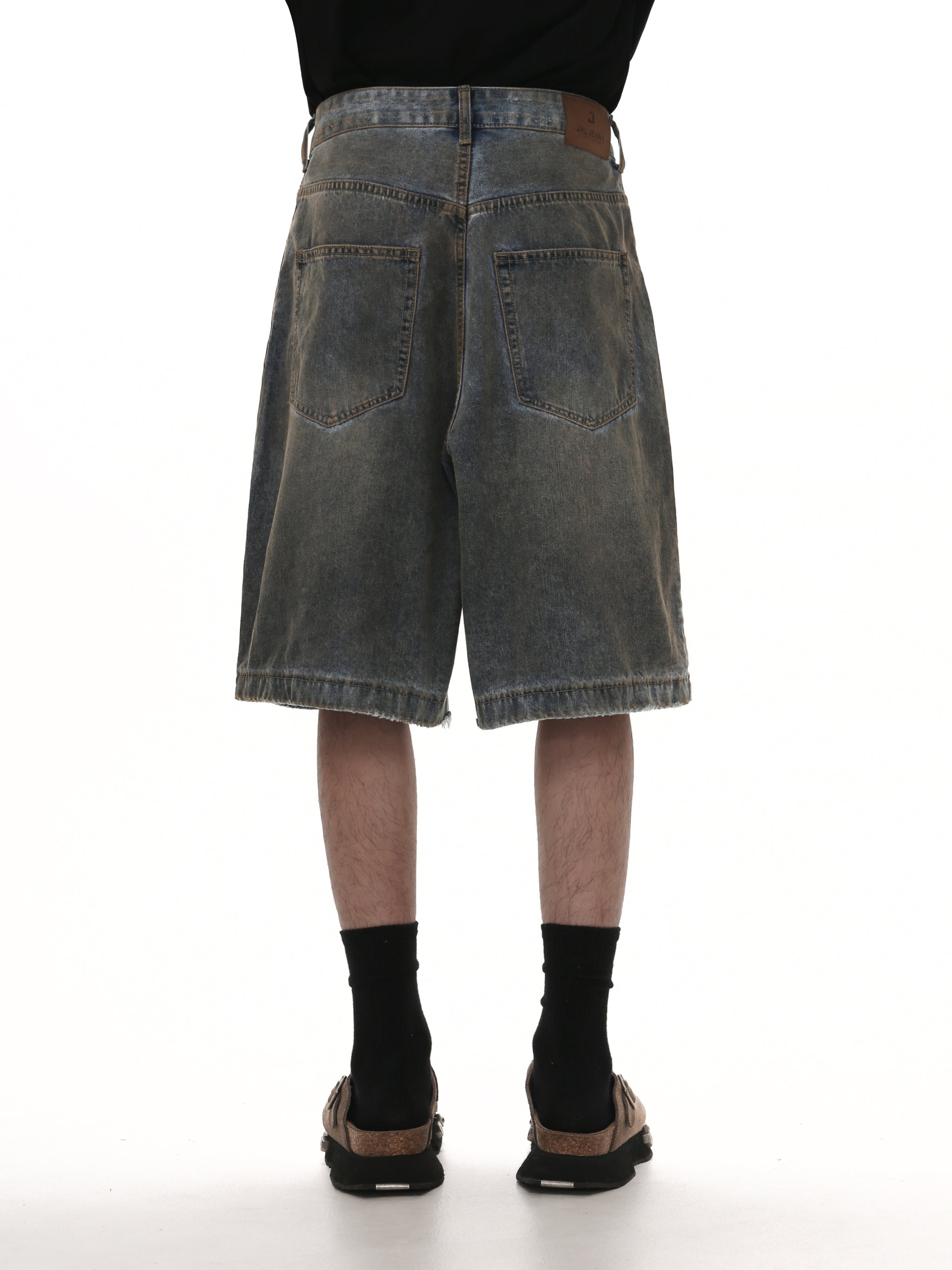 Damaged Dirty Denim Shorts – ULTIMUS