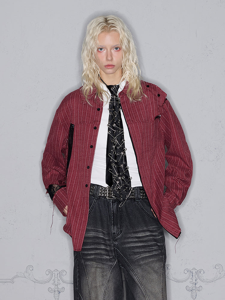 Striped Lace Inner Shirt – ULTIMUS