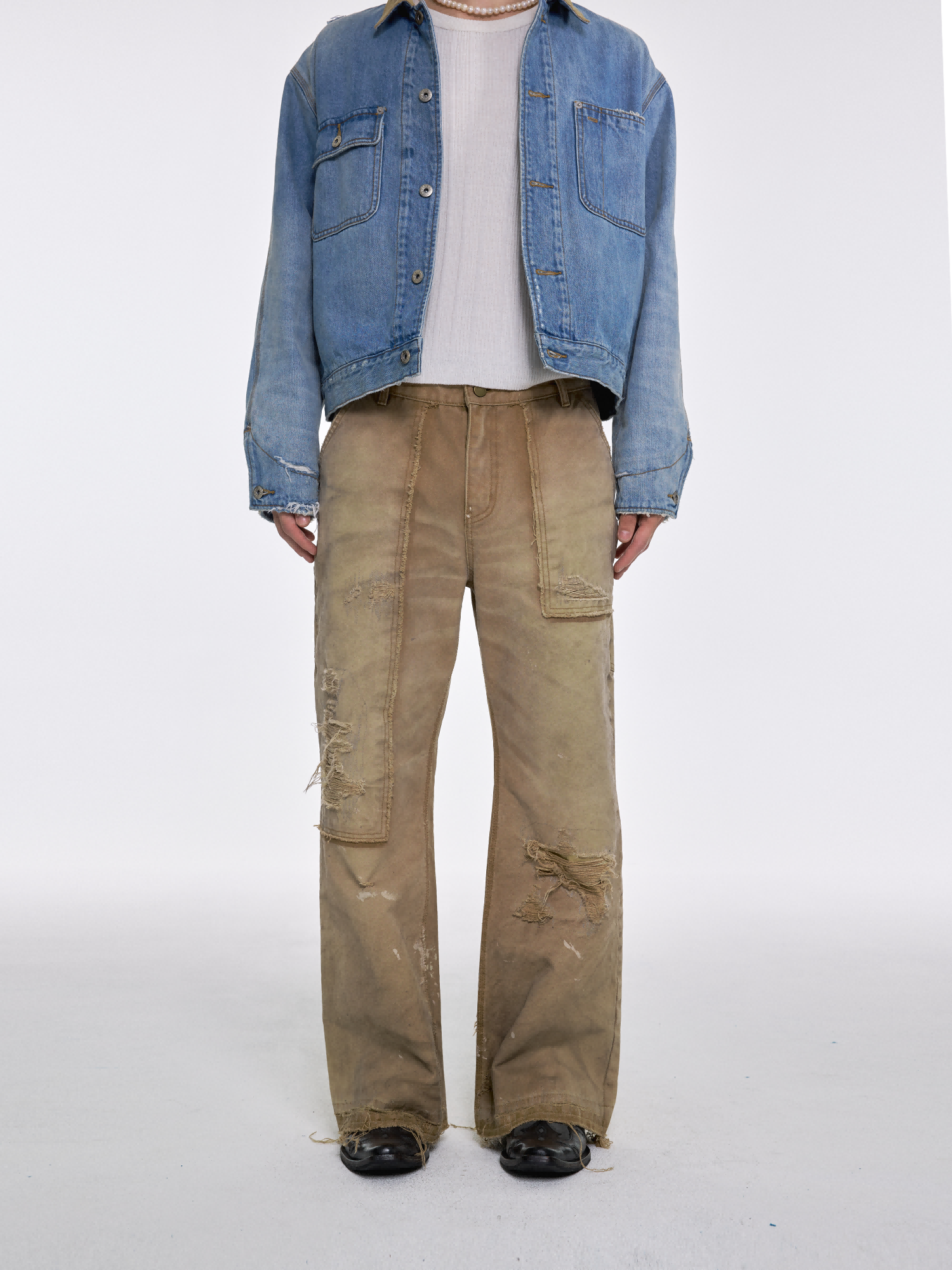 Distressed Dirty Wash Work Jeans – ULTIMUS