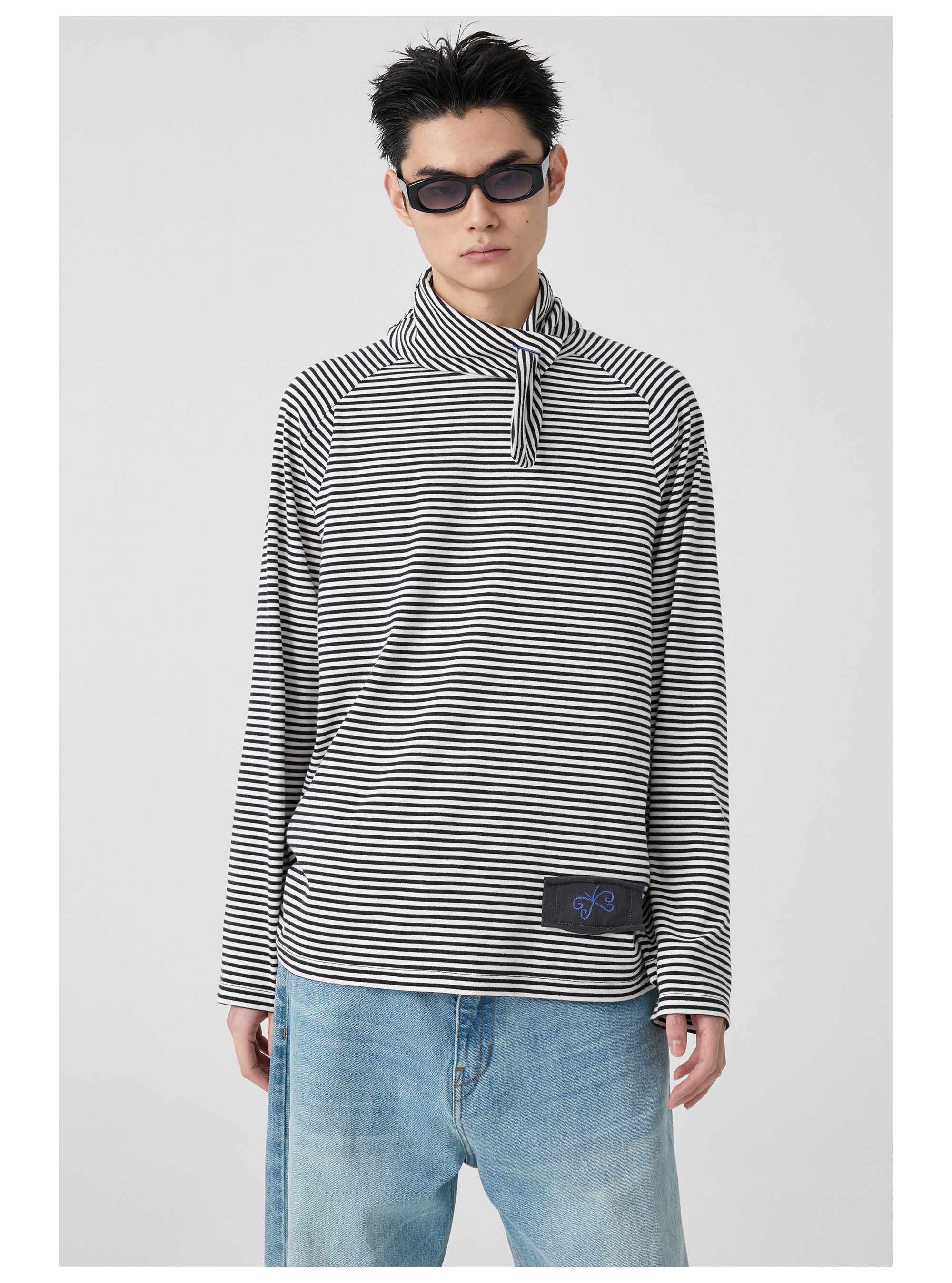 Striped butterfly badge T-shirt – ULTIMUS