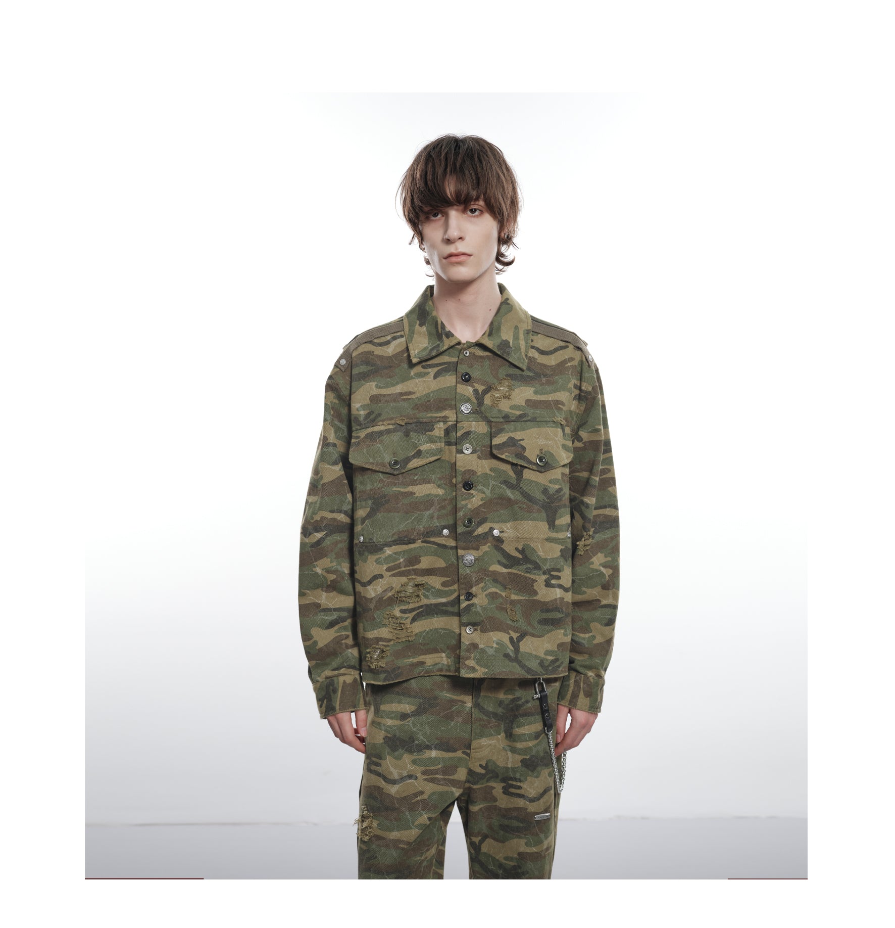 Damaged camouflage jacket – ULTIMUS